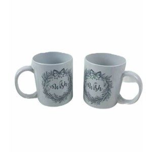 Designpac | Dining | Set Of 2 Designpac Wish Mugs Pair Christmas Coffee ...